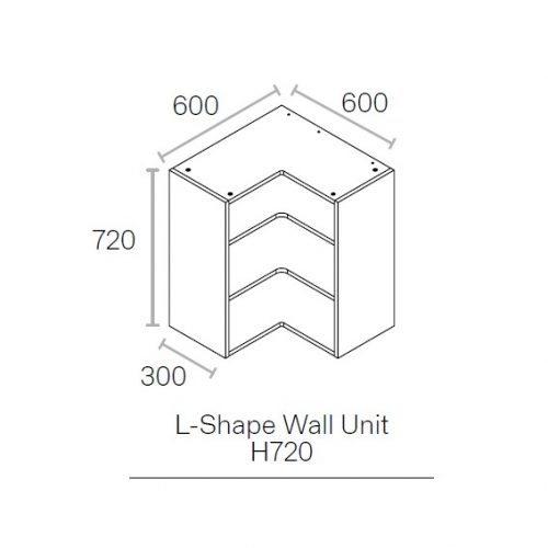 Excel-Cab L-Shape Corner Wall Cabinets – Finsahome