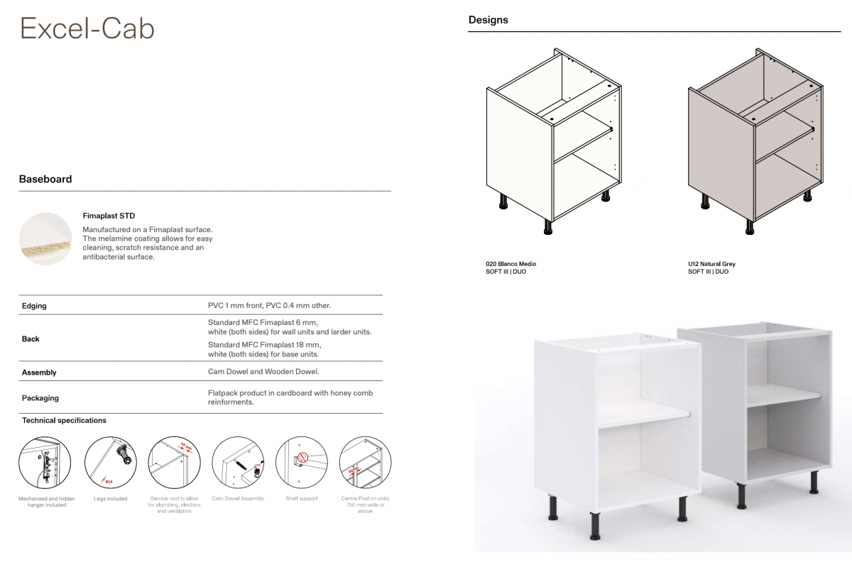 NEW improved EXCEL-CAB kitchen carcasses – Finsahome